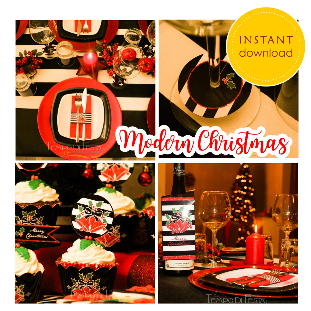 Modern Christmas digital party | Tempodifesta.com