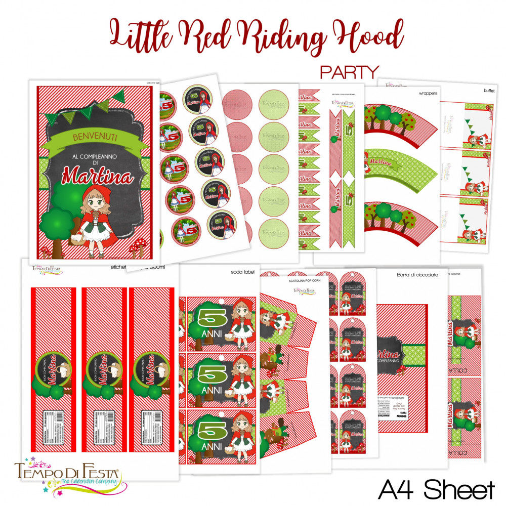 Little Red Riding Hood digital party | Tempodifesta.com