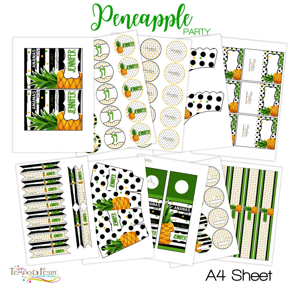 Piña kit de fiesta digital versión PDF descargable | Tempodifesta.com