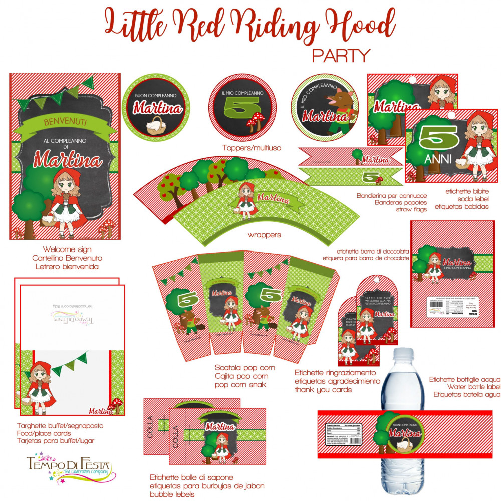 Little Red Riding Hood digital party | Tempodifesta.com