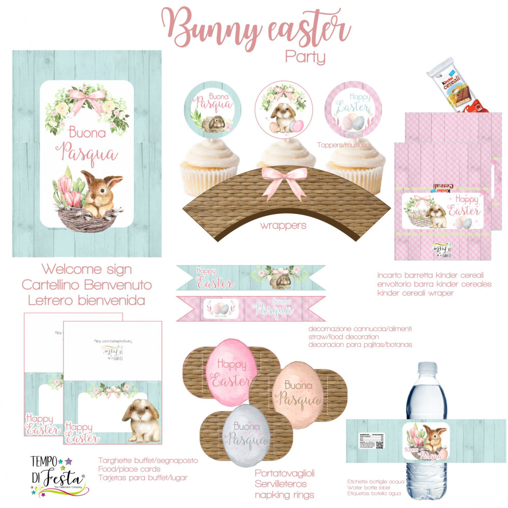 Easter Bunny digital party | Tempodifesta.com