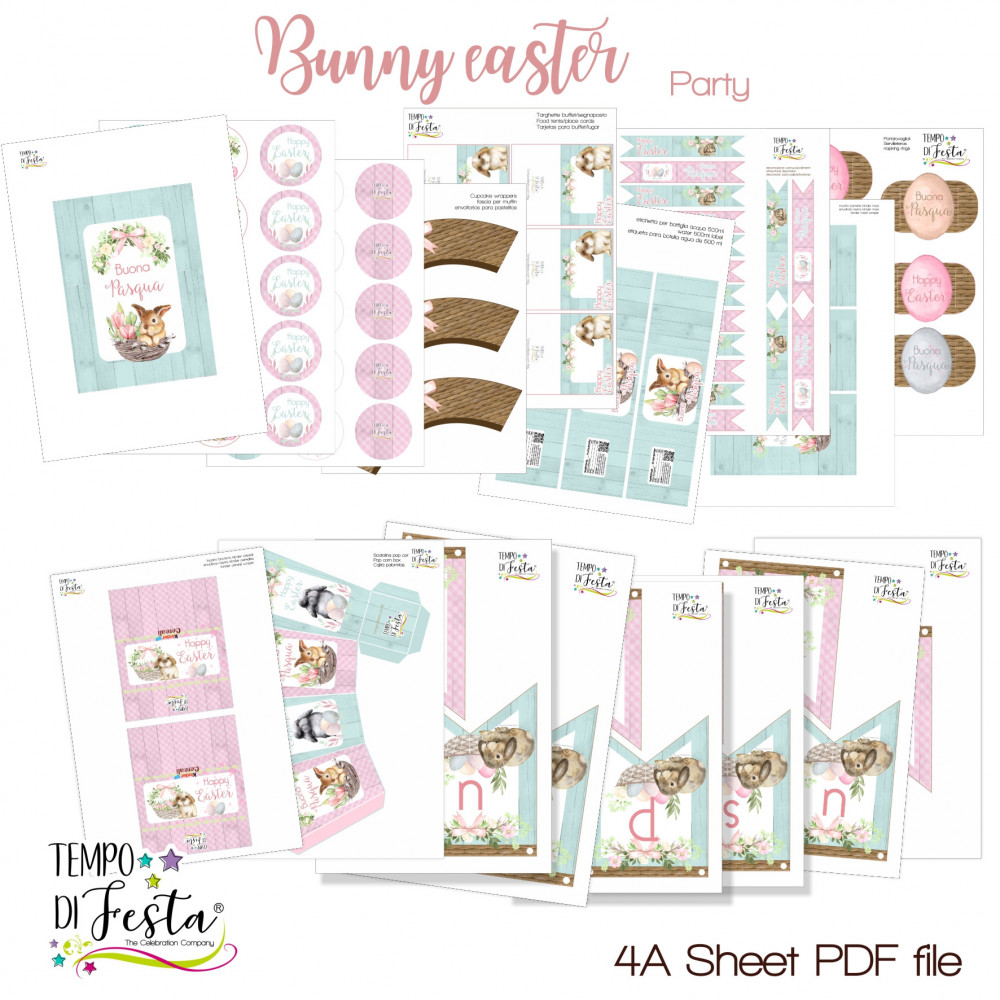 Easter Bunny digital party | Tempodifesta.com