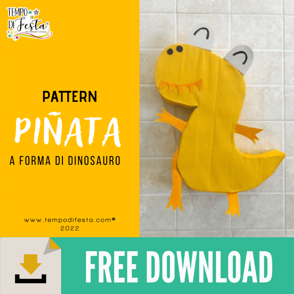 Free Dinosaur Piñata Pattern